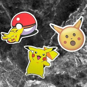 Design | Pikachu Sticker Pack 3 3 Pokemon Pikachu Sticker Pack | Poshmark